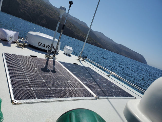 Walkable Semi Rigid Marine Solar Panels | Custom Marine Products